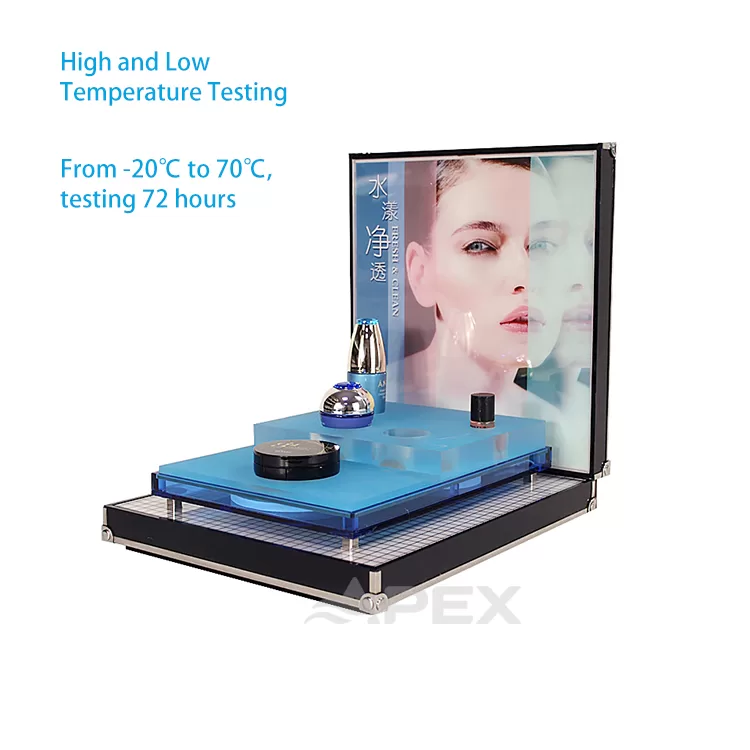 Illuminate Beauty: Modern Acrylic Cosmetic Display with LED Lights