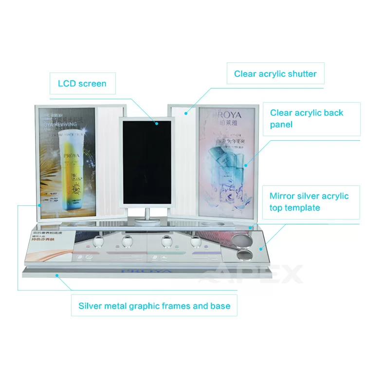 Exclusive Smart Skincare Display: LCD Elegance for Your Shop - APEX