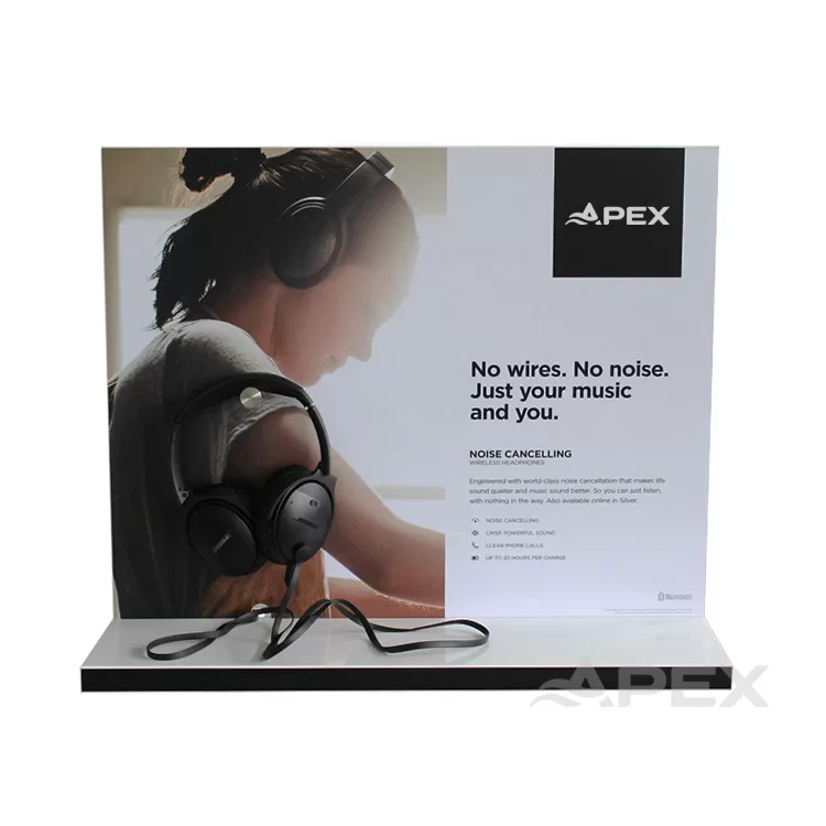 Sophisticated Brand Store Counter Headphone Display - APEX