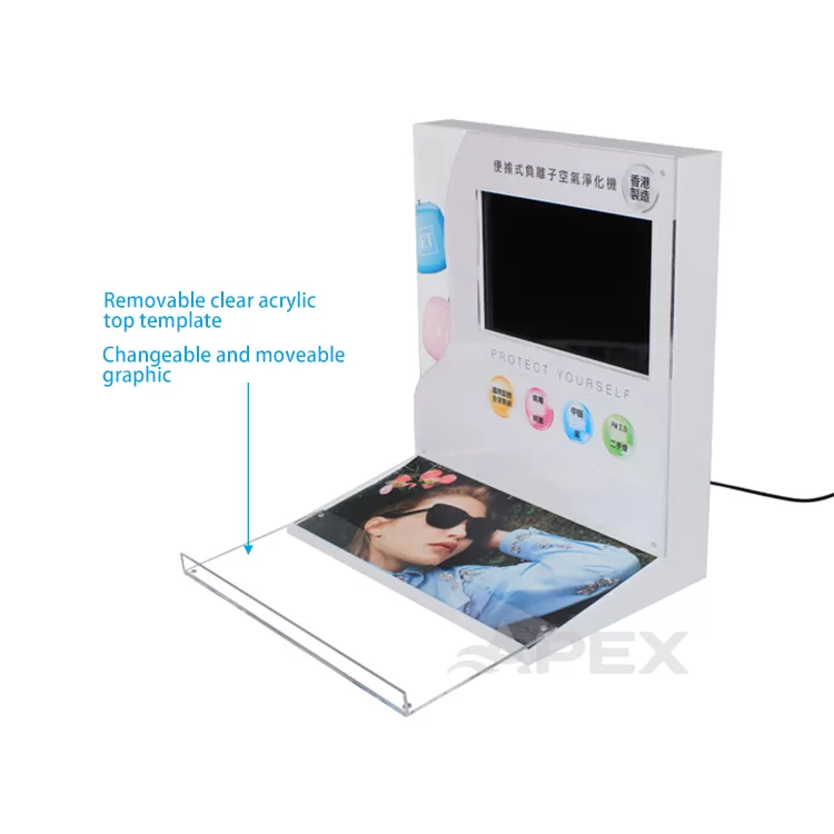 Lcd Screen Acrylic Counter Top Display For Air Purifier - APEX