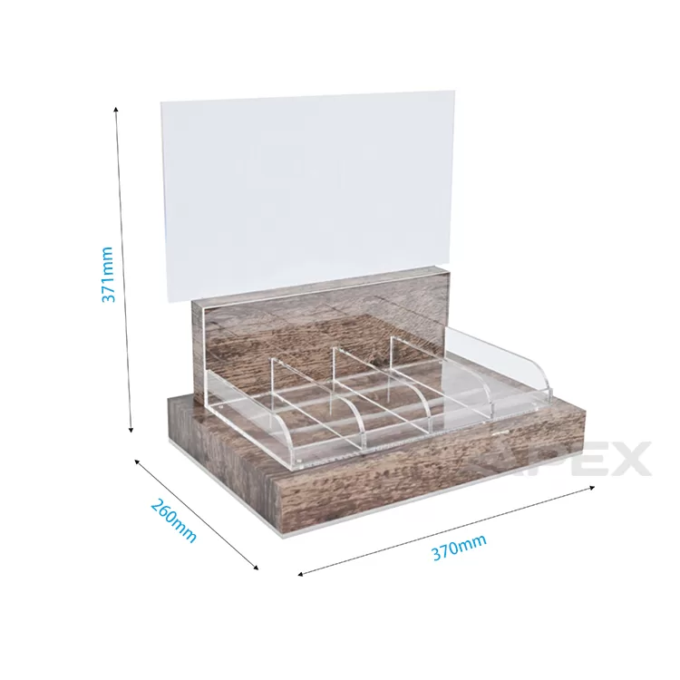 Multi-color Led Light Base Acrylic Product Display Stand - APEX