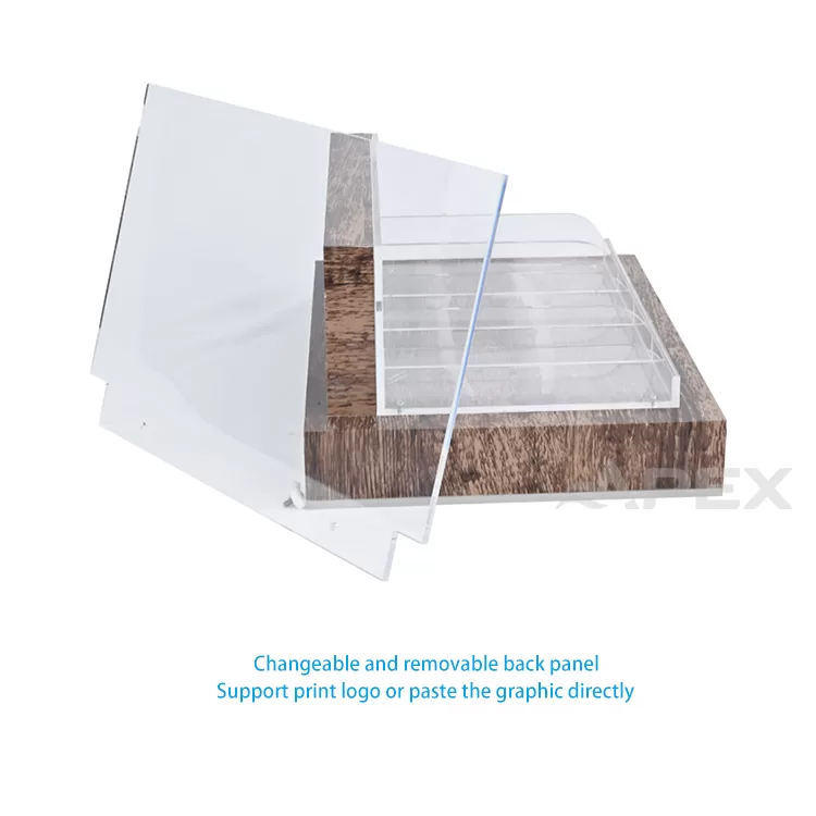 Multi-color Led Light Base Acrylic Product Display Stand - APEX