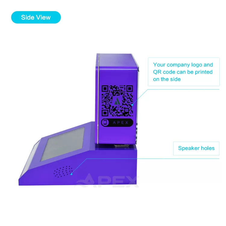 Compact Acrylic Wireless Earphone Display with LCD Screen - APEX