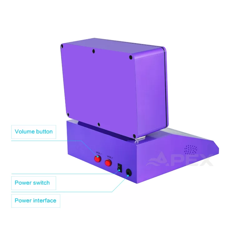 Compact Acrylic Wireless Earphone Display with LCD Screen - APEX