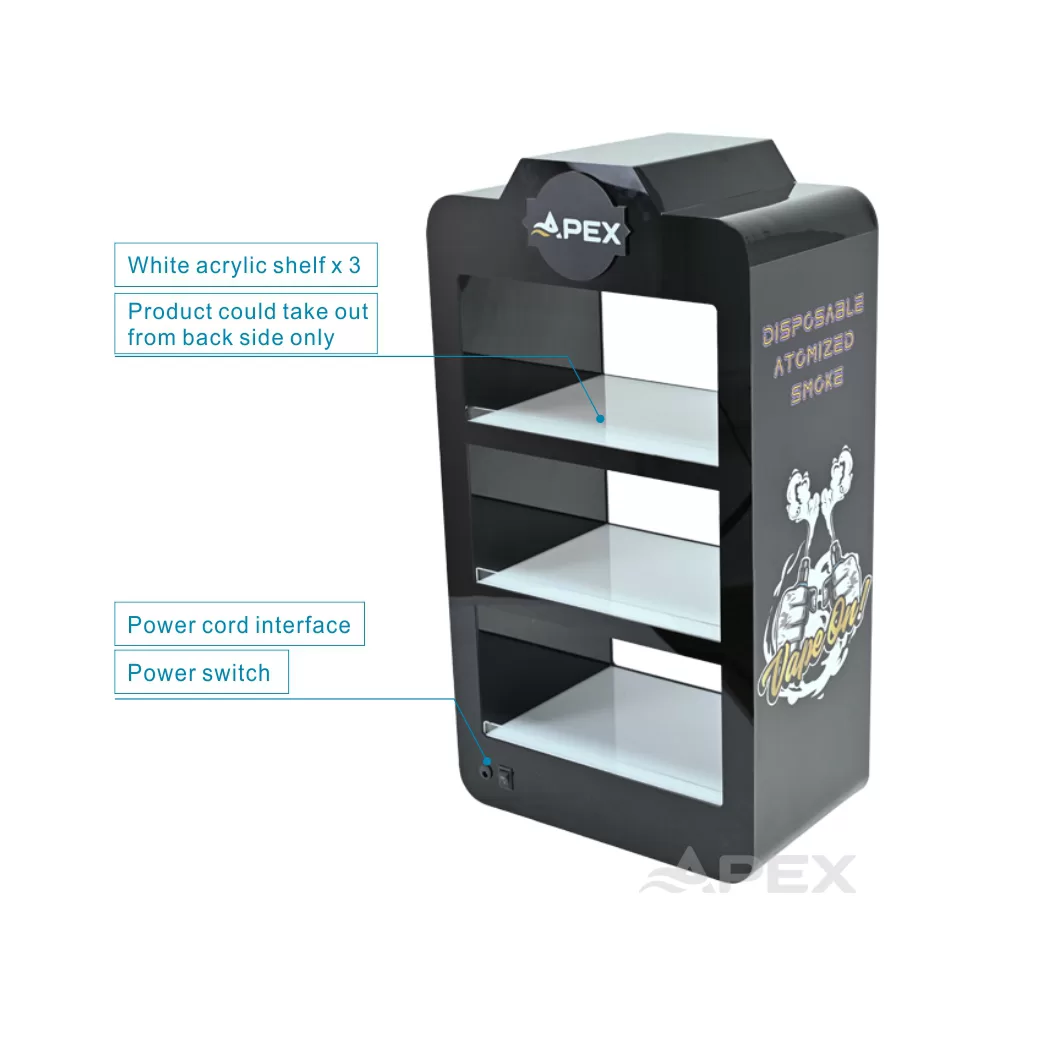 Colorful Rgb Led Light Acrylic Displays For Electronic Cigarettes - APEX