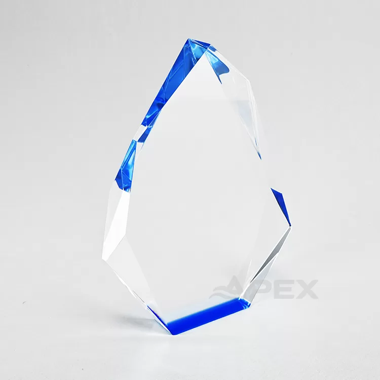 Honorable Gift Mirror Blue Base Acrylic Trophy Blanks - APEX