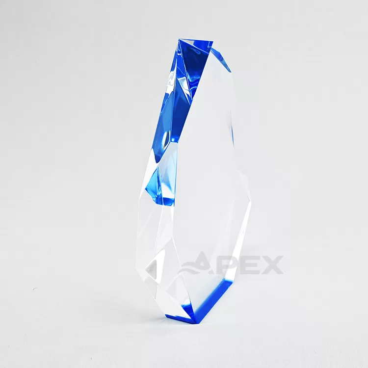 Honorable Gift Mirror Blue Base Acrylic Trophy Blanks - APEX