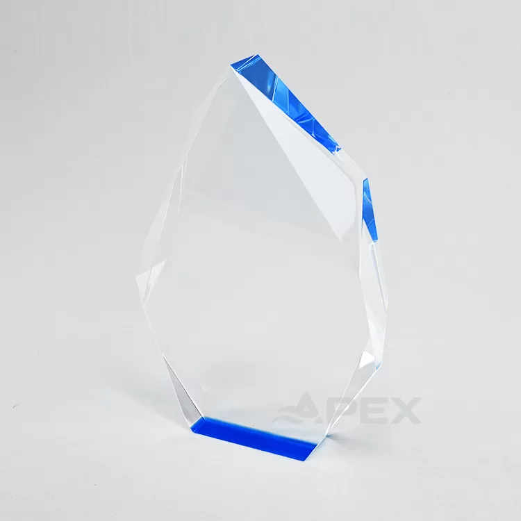 Honorable Gift Mirror Blue Base Acrylic Trophy Blanks - APEX