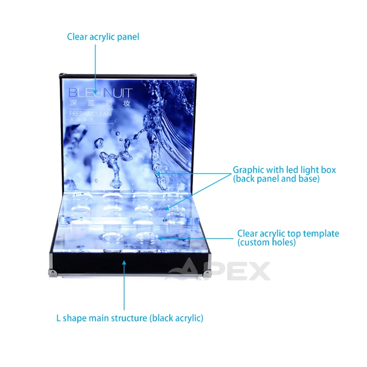 Bespoke Brilliance: Custom Brand Skincare LED Display - APEX