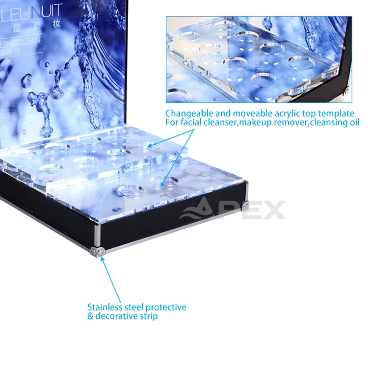 Bespoke Brilliance: Custom Brand Skincare LED Display - APEX