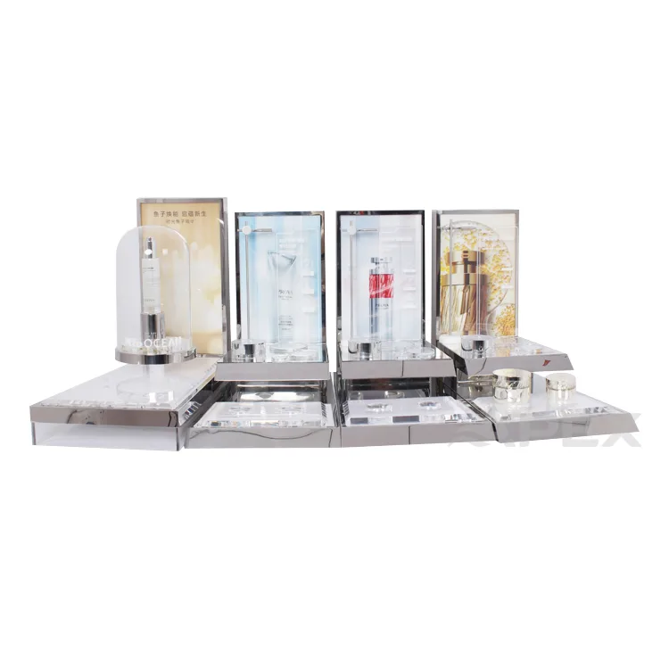 Illuminated Beauty: LED Lights Makeup Display Stand - APEX