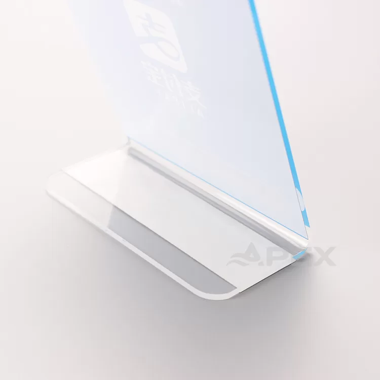 Custom Printing Desktop Slant Back Acrylic Sign Holder - APEX