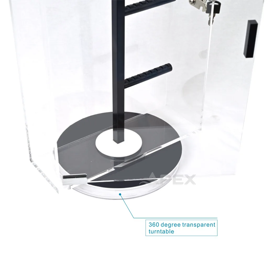 Acrylic Rotating Locking Jewelry Display Stand - APEX