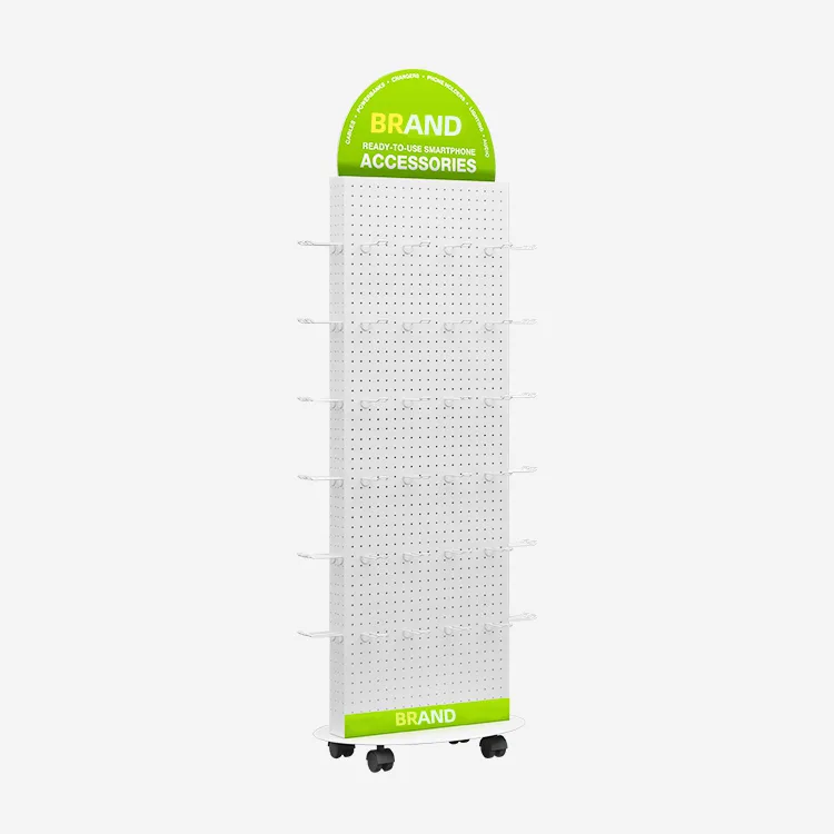 Rotating Mobile Phone Accessories Metal Display Rack - APEX