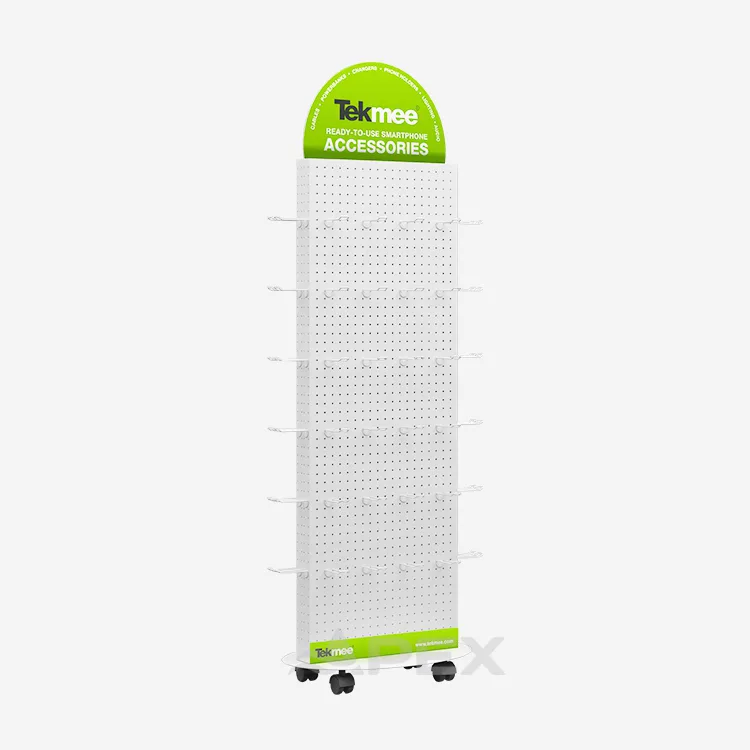 Rotating Mobile Phone Accessories Metal Display Rack - APEX