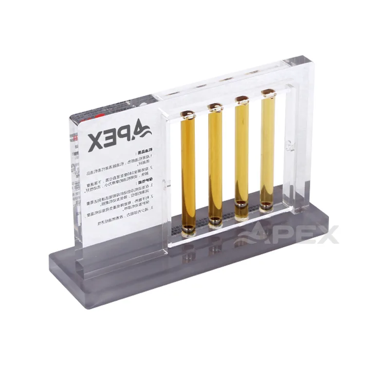 Clear Acrylic Motor Oil Comparison display stand - APEX