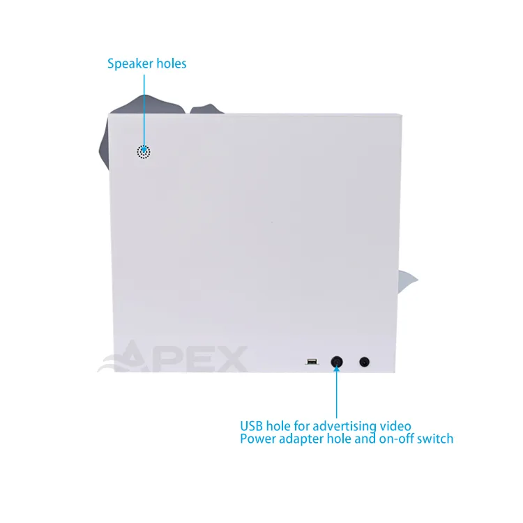 Countertop Acrylic Cosmetic Display Stand With Lcd Screen - APEX