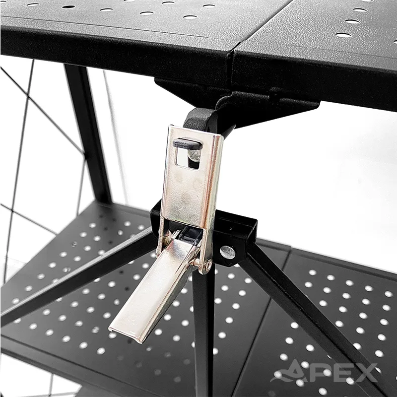 High Quality Folding Metal Display Stand With Wheel - APEX