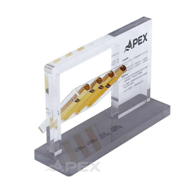 Clear Acrylic Motor Oil Comparison display stand - APEX