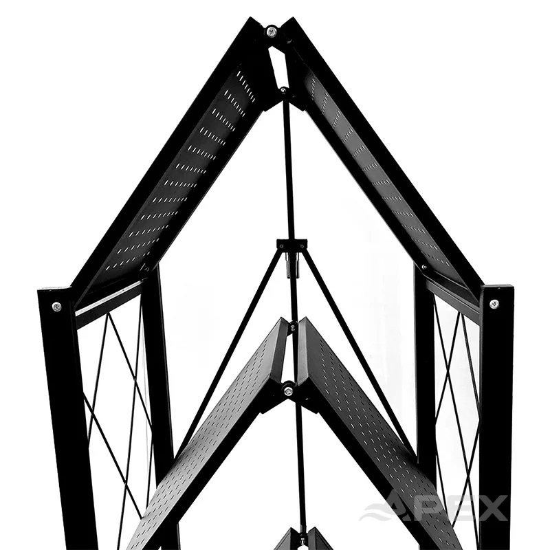 High Quality Folding Metal Display Stand With Wheel - APEX