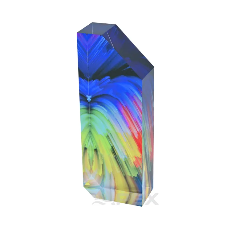 Colorful Luxury Trophy Award Custom Acrylic Cooperate Award - APEX