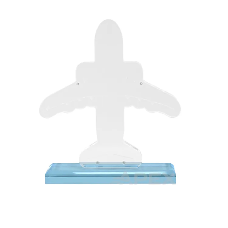 Custom Blank Clear Acrylic Trophy Trophies Awards Stand - APEX