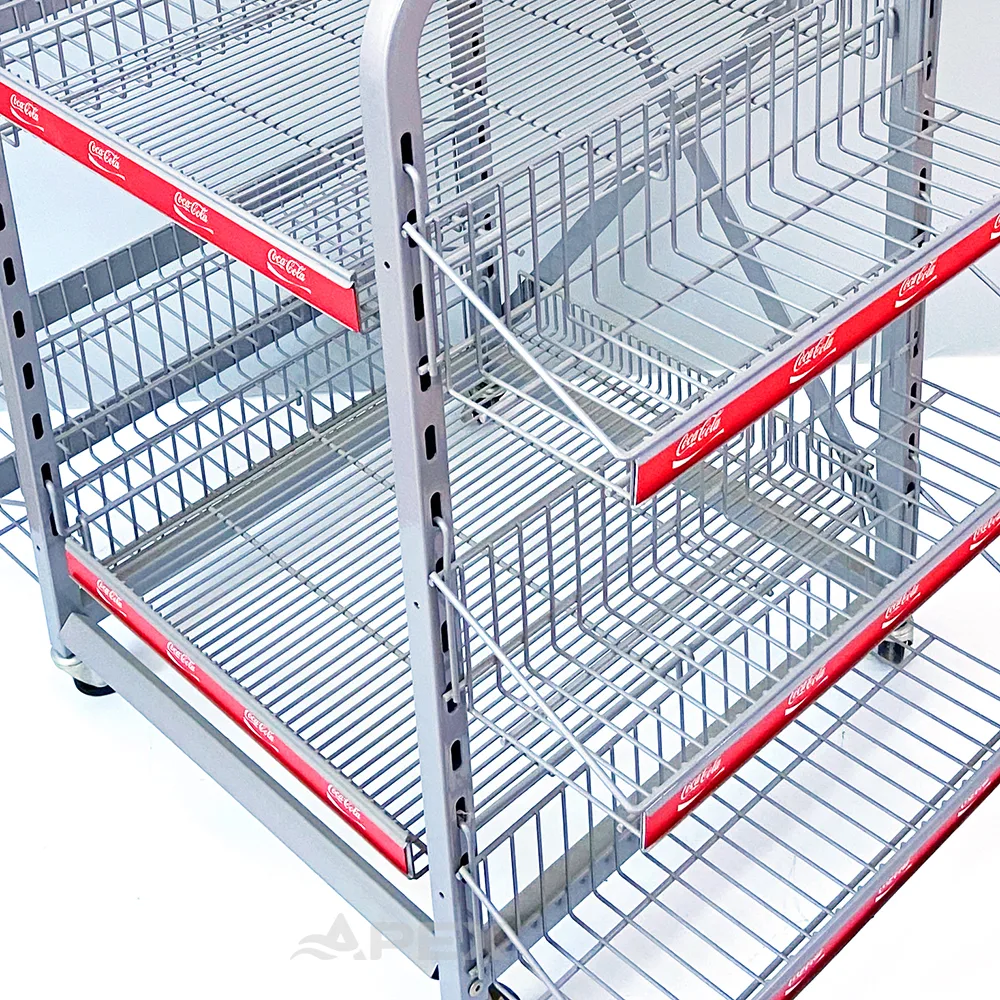 Light Luxury Shelf Floor Metal Storage Display Shelf - APEX