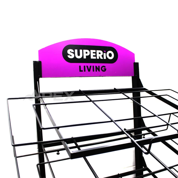 Custom Floor Standing Door Mat Display Stand Retail - APEX