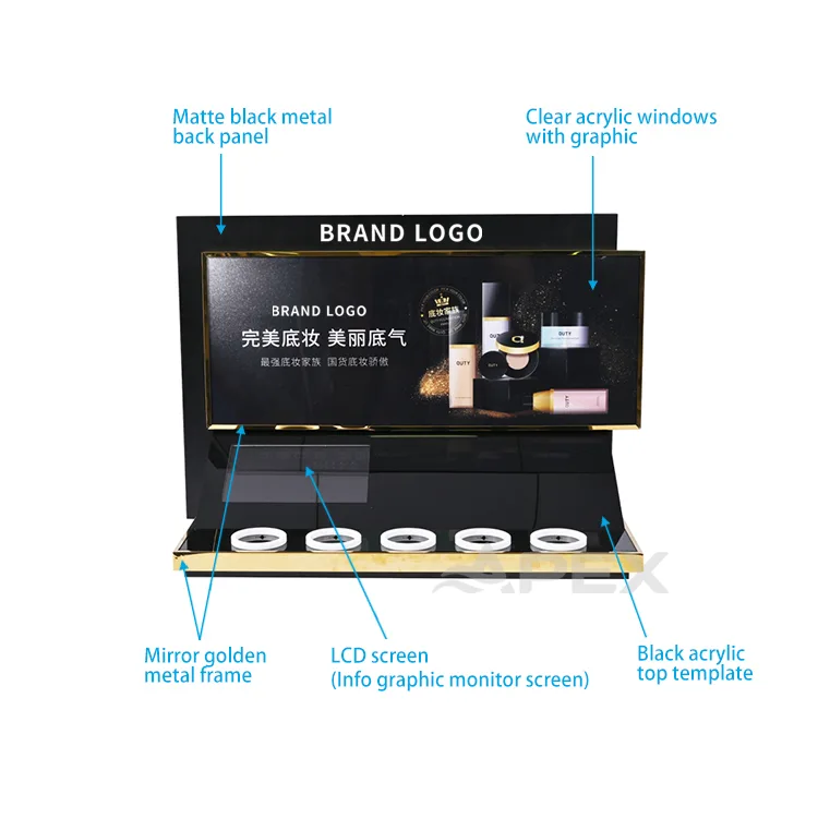 Lcd Screen Intelligent Acrylic Counter Display Racks - APEX
