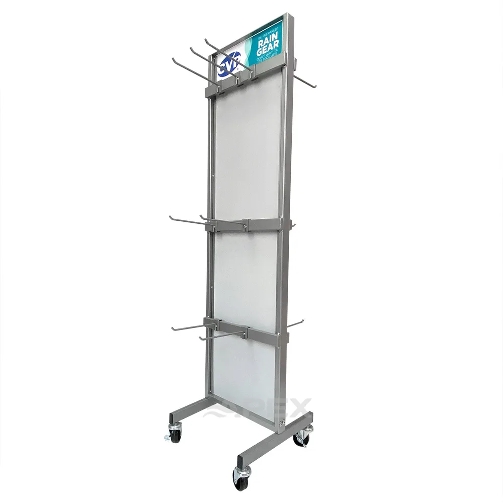 Universal Retail Shop Metal Umbrellas Display Stand With Wheel - APEX