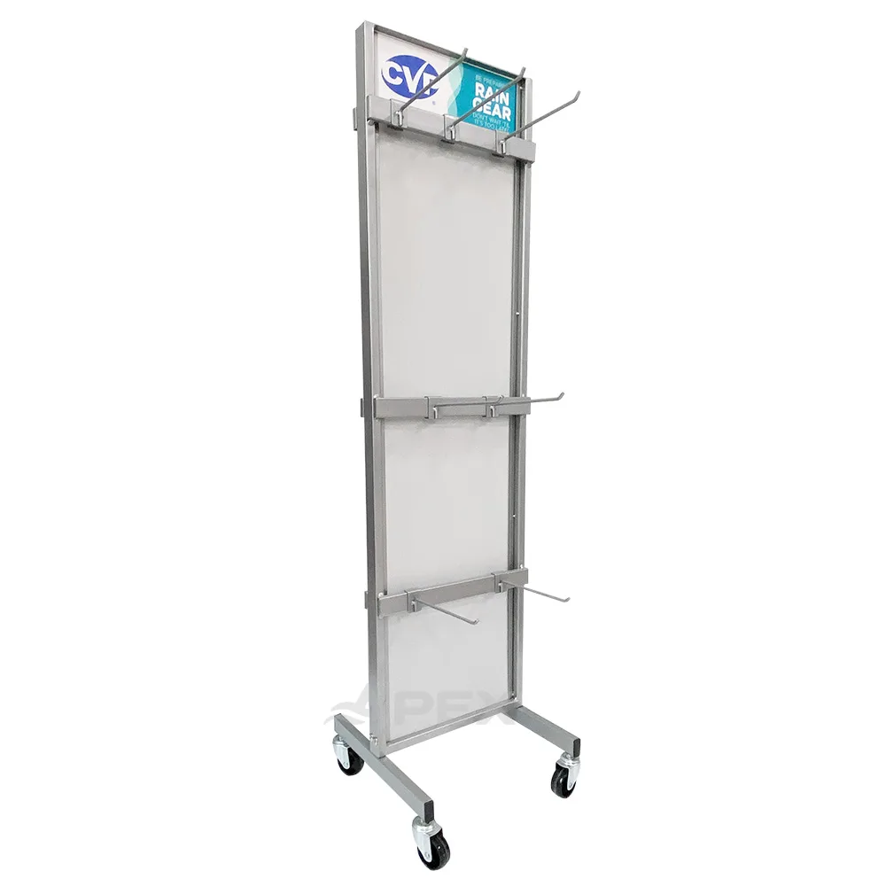 Universal Retail Shop Metal Umbrellas Display Stand With Wheel - APEX