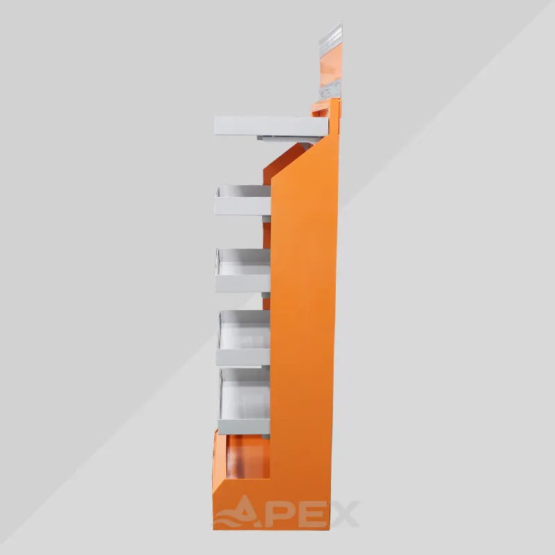 Advertising Fashion Metal Display Product Floor Stand Rack - APEX
