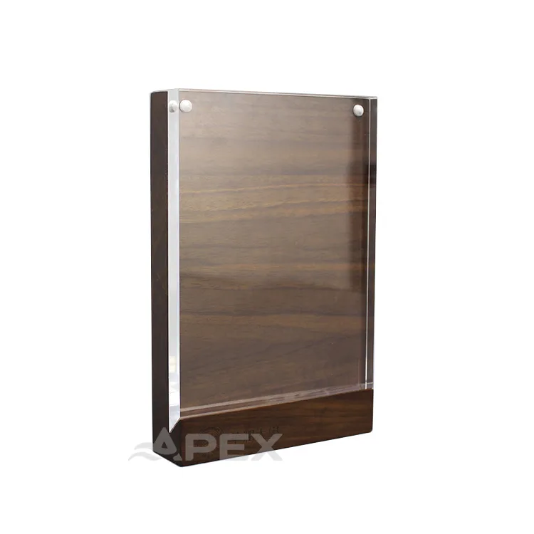 High Quality Tabletop Menu Sign Holder Magnetic Acrylic Sign Holder - APEX