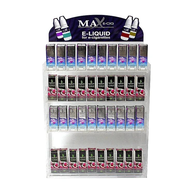 Custom 4 Tiers Detachable Acrylic E-Cigarette Display Stand