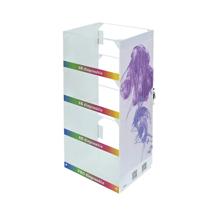 Acrylic Smoke Display Stand Custom Retail Store Display Rack with Lock ...