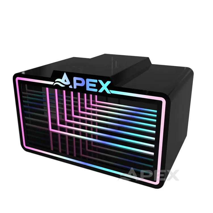 Infinity Mirror Acrylic Counter Display Stand with Led for Smoke Shop