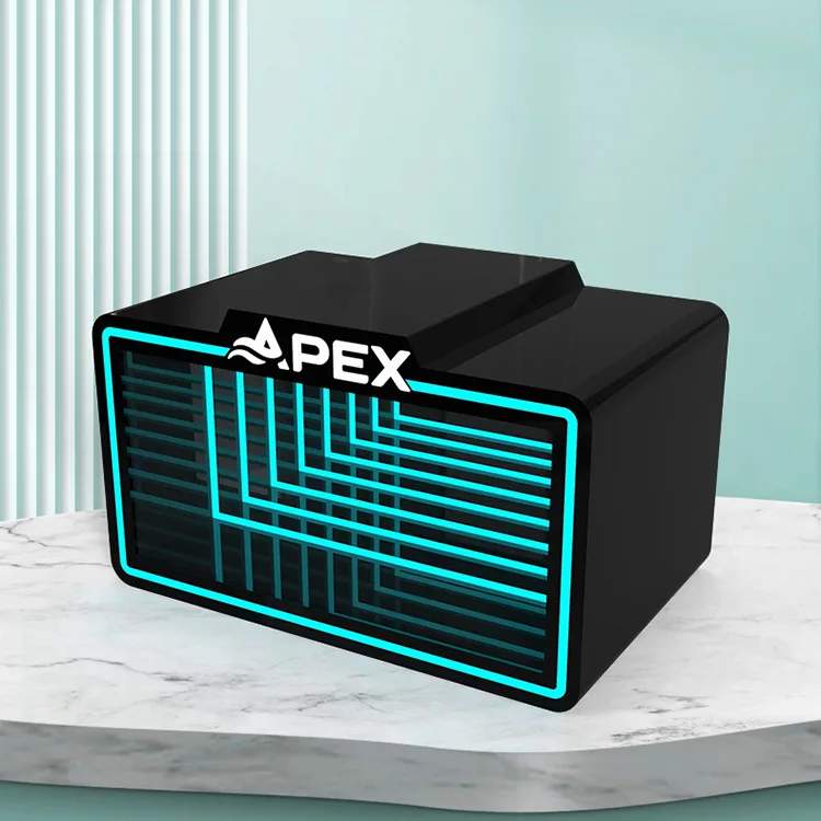 Infinity Mirror Acrylic Counter Display Stand with Led for Smoke Shop