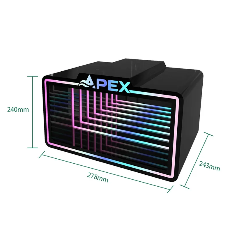 Infinity Mirror Acrylic Counter Display Stand with Led for Smoke Shop