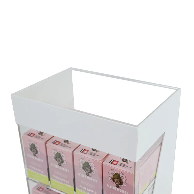 Custom Acrylic Smoke Shop Display Stand Countertop Clear Display Racks ...