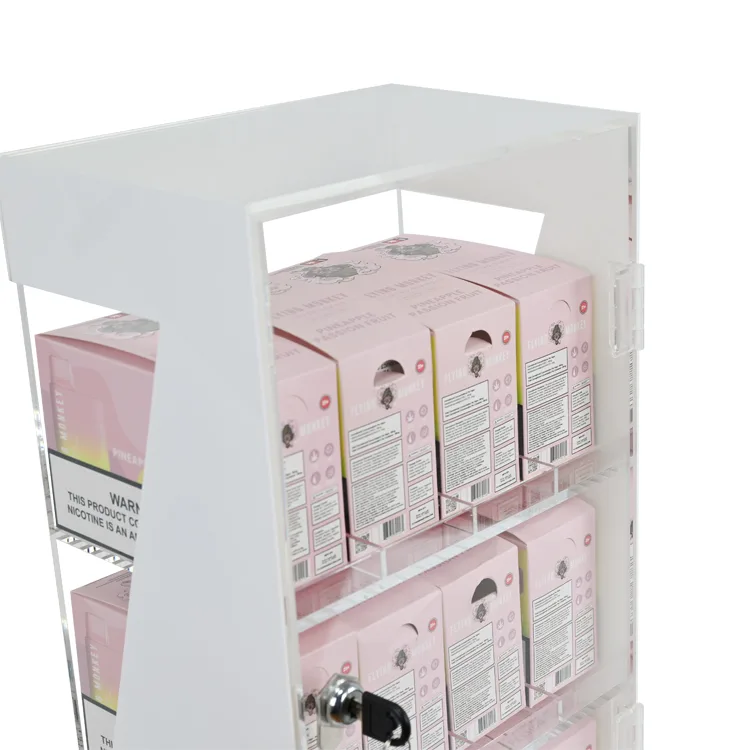Custom Acrylic Smoke Shop Display Stand Countertop Clear Display Racks ...
