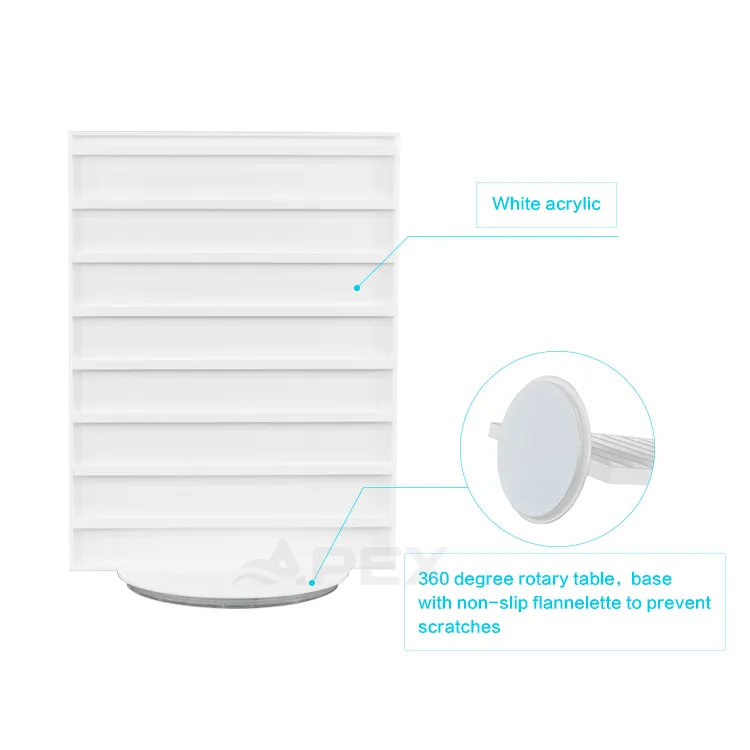 Custom Brand Acrylic Rotating Jewelry Display Rack Earring Display ...