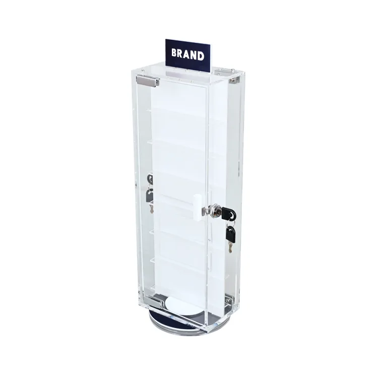 360 Degree Rotating Jewelry Display Stand Acrylic Turntable Display ...