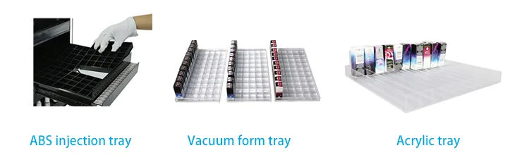 Countertop Acrylic LED Lighted Smoke Display Stand Cigarette Display ...