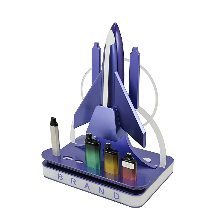 3D Airplane Model Vape Sample Station Countertop Display Stand