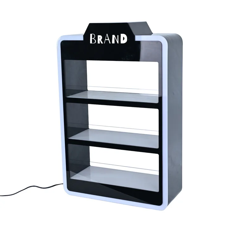 3 Layer Vape Display Rack with LED Light Acrylic Display Stand