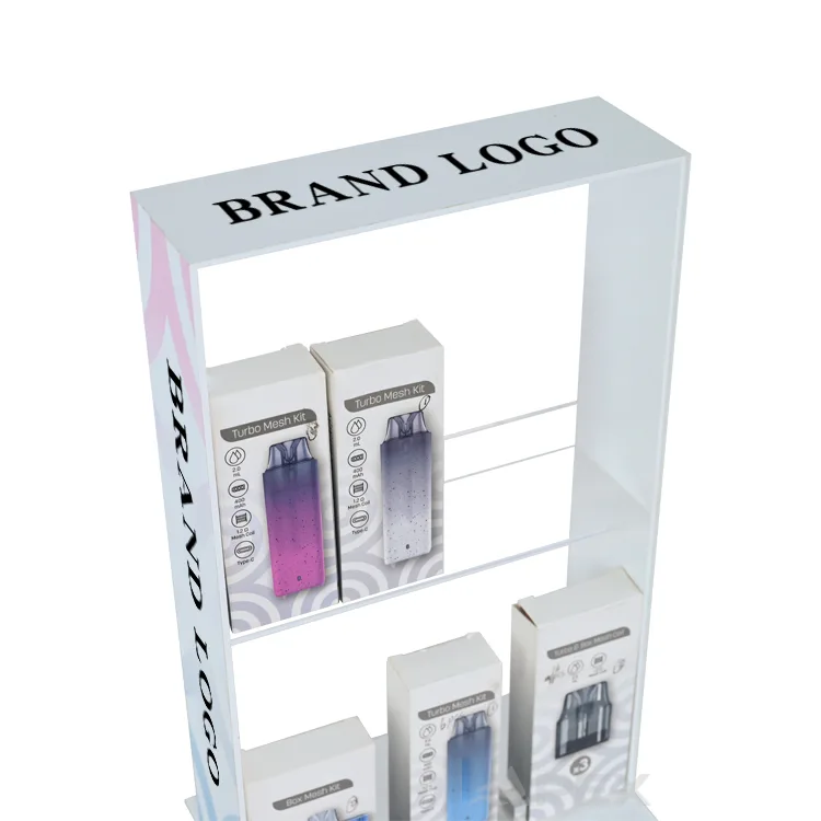 Custom Acrylic E-cigarette Countertop Display Rack