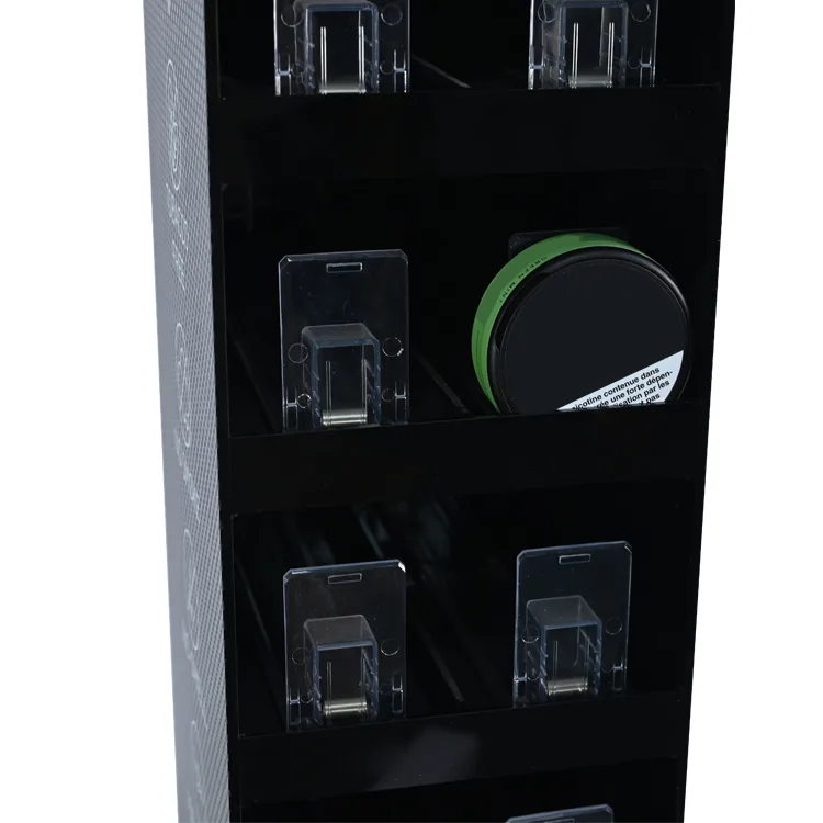 5 Layer Countertop Acrylic Pouch Smoke Display Stand with Pusher