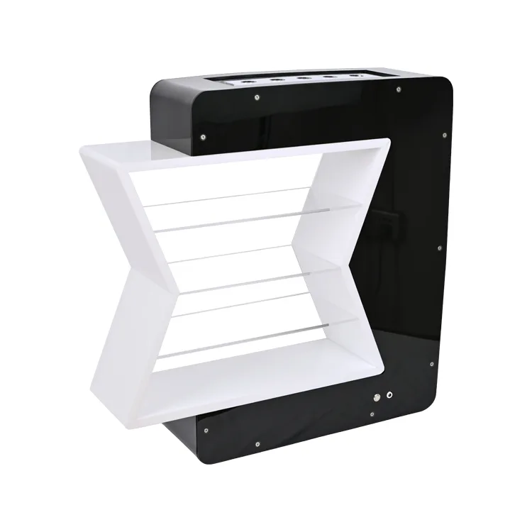 Polygon Table Top 3 Tiers Acrylic Vape Display Stand with RGB Led