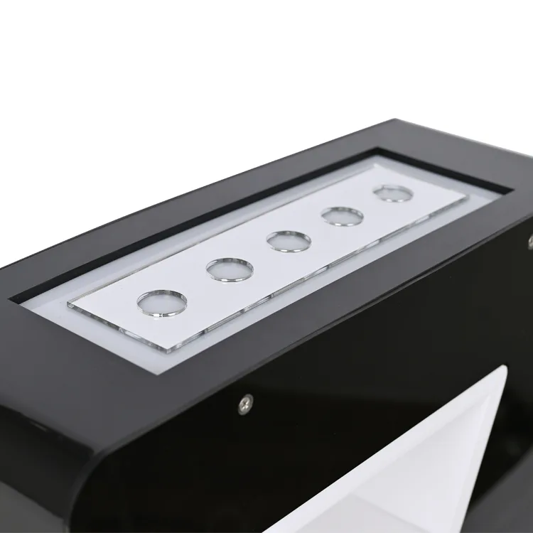 Polygon Table Top 3 Tiers Acrylic Vape Display Stand with RGB Led