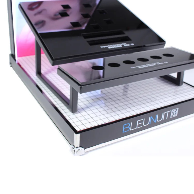 Custom Detachable Countertop Lipstick Display Stand with Led